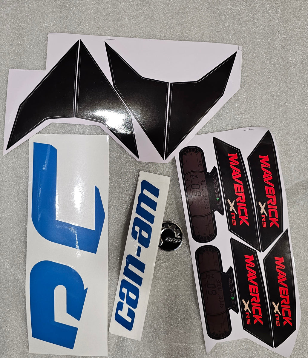 Can-Am Maverick Blue Stickers – OURFUNTOYS
